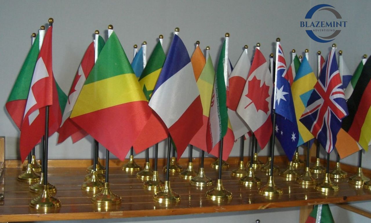 Table Flags Dubai - Custom Desk Flags & Flag Poles UAE